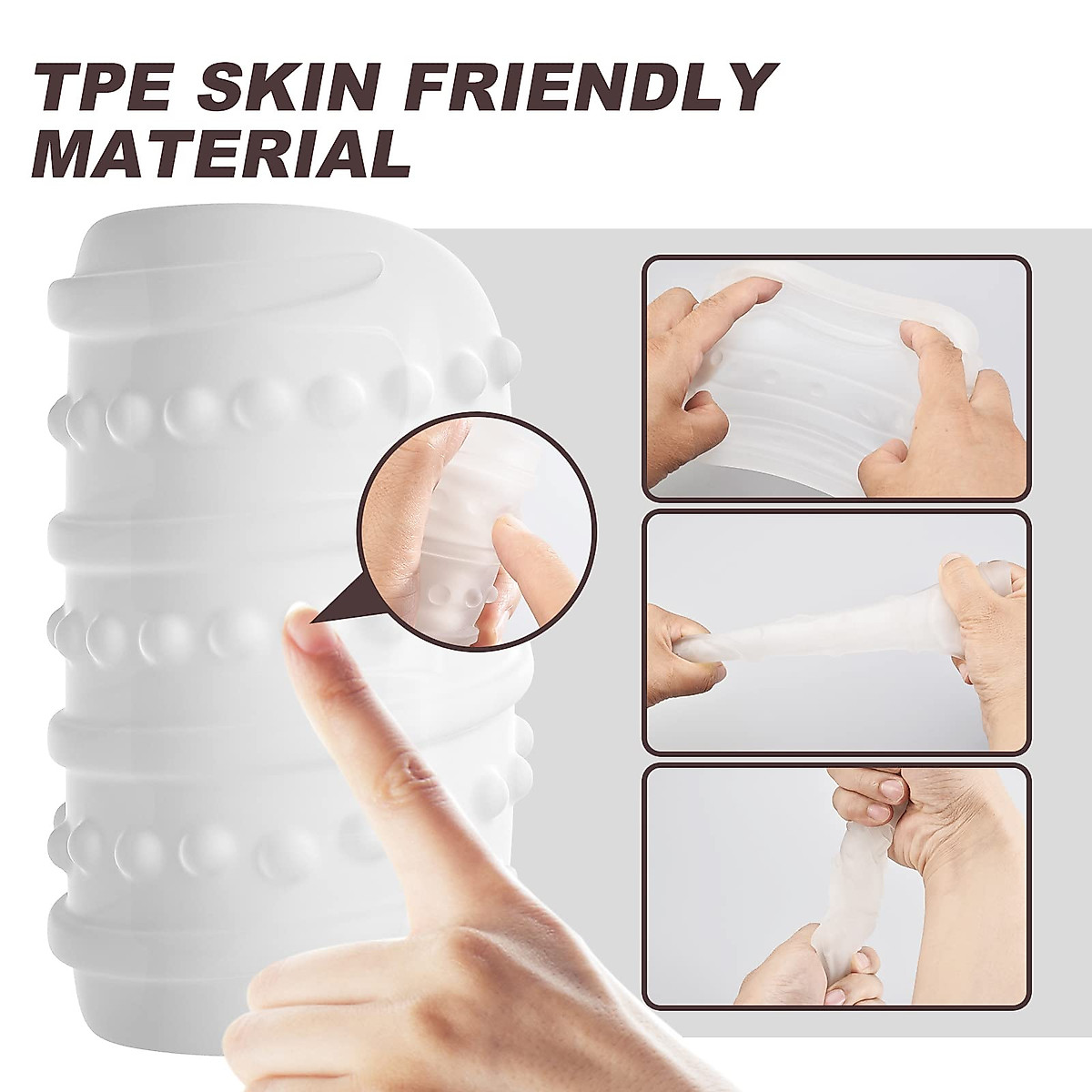 Pocket Pussy Male Masturbators Adult Sex Toys Realistic Textured Man Masturbation Stroker Pad