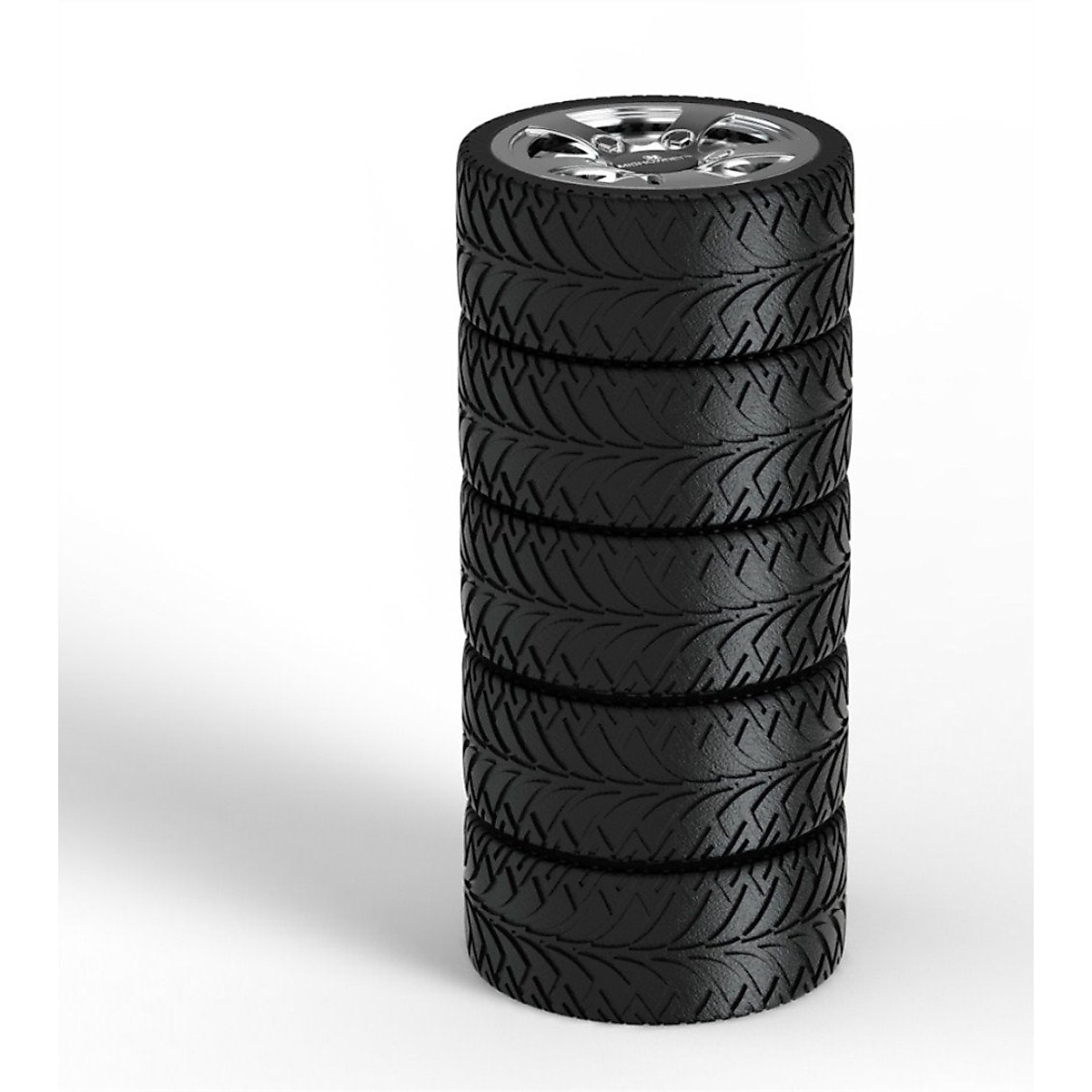 MISHOWNET Tyre Tire Coffee Tea Mug Stainless Steel Interior Durable Cup Personalized Attractive Mug Gift for Car Lover 320ml 11oz Black MCCM01B