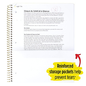 Five Star Style Spiral Notebooks + Study App, 3 Pack, 1 Subject, College Ruled Paper, 11" x 8-1/2", 100 Sheets, 1 Count (820000F)
