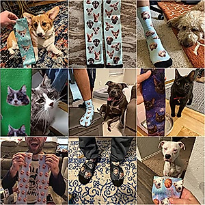 Makifou Custom Socks,Personalized Socks with Faces,Turn Photo into Baseball Funny Socks for Men and Women,Socks20220216-1,One Size