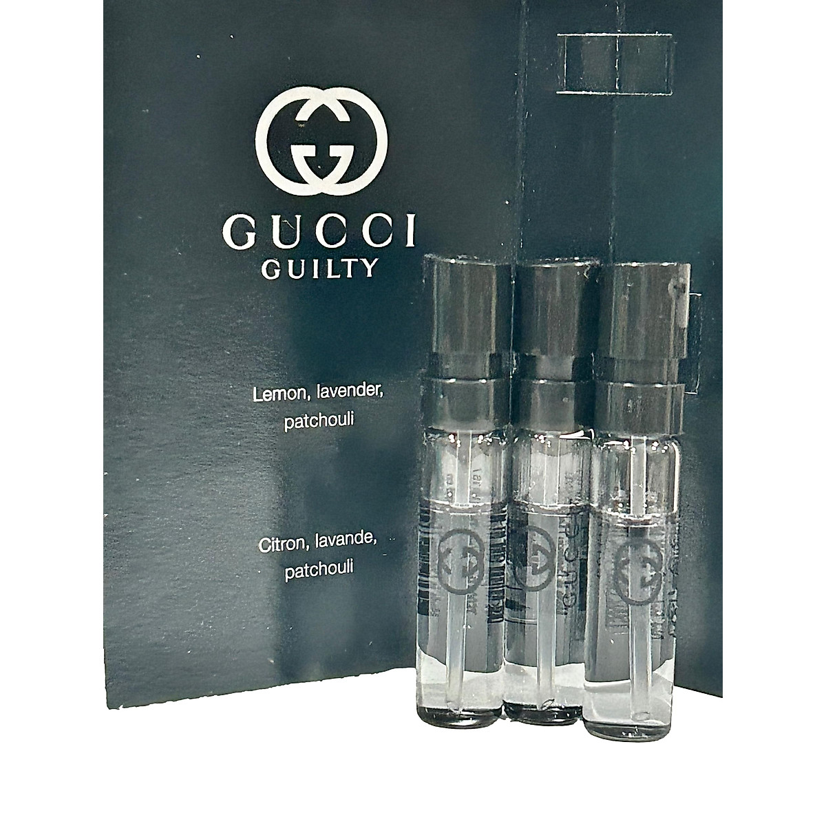 Gucci Guilty Sample Perfume Eau De Toilette Men Spray Pour Homme MINI SMALL Travel Size 1.5 ML / 0.05 - set of 3