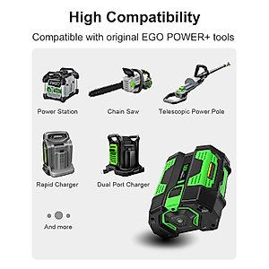 Komifolen 56v 5.0Ah Lithium Ion Replacement Battery Compatible with EGO BA1400T BA2800T BA1120 BA4200