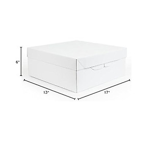 PME CBO904 Oblong Cake Box 17 x 13-Inch / 43 x 33 cm, White
