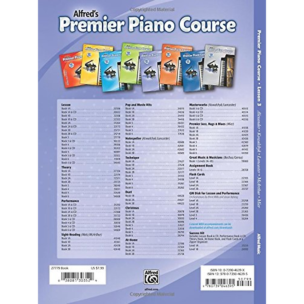 Premier Piano Course Lesson Book, Bk 3 (Premier Piano Course, Bk 3)