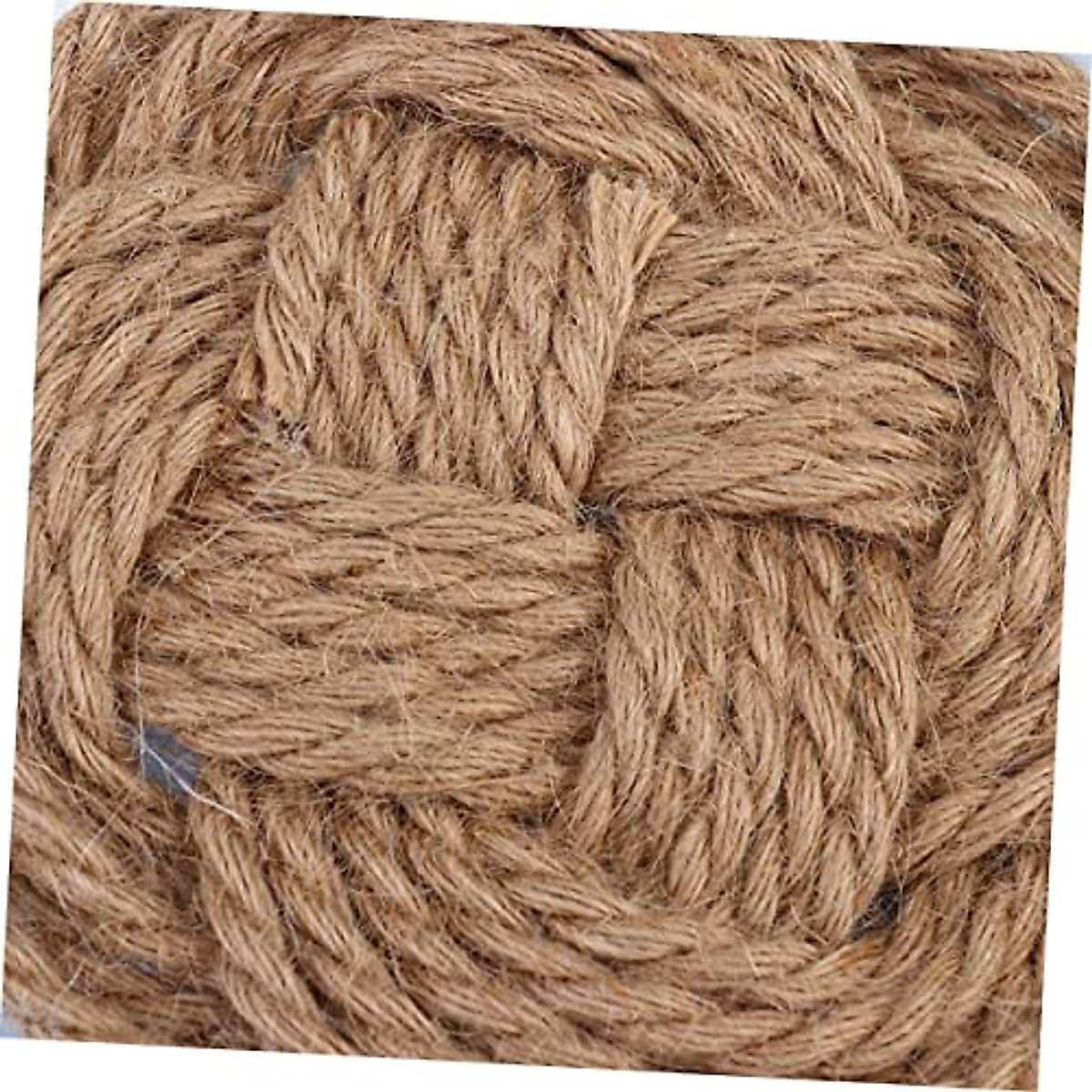 VOSAREA Table Coasters for Drinks Placemats Round Coasters for Drinks Absorbent Simple Cup Mat Cotton Placemat Cotton Rope Cup Coasters Cotton Cup Mat Cup Mat Handmade Home Placemat Jute