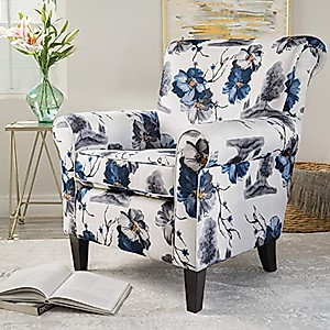 Christopher Knight Home Roseville Fabric Club Chair, Floral Print