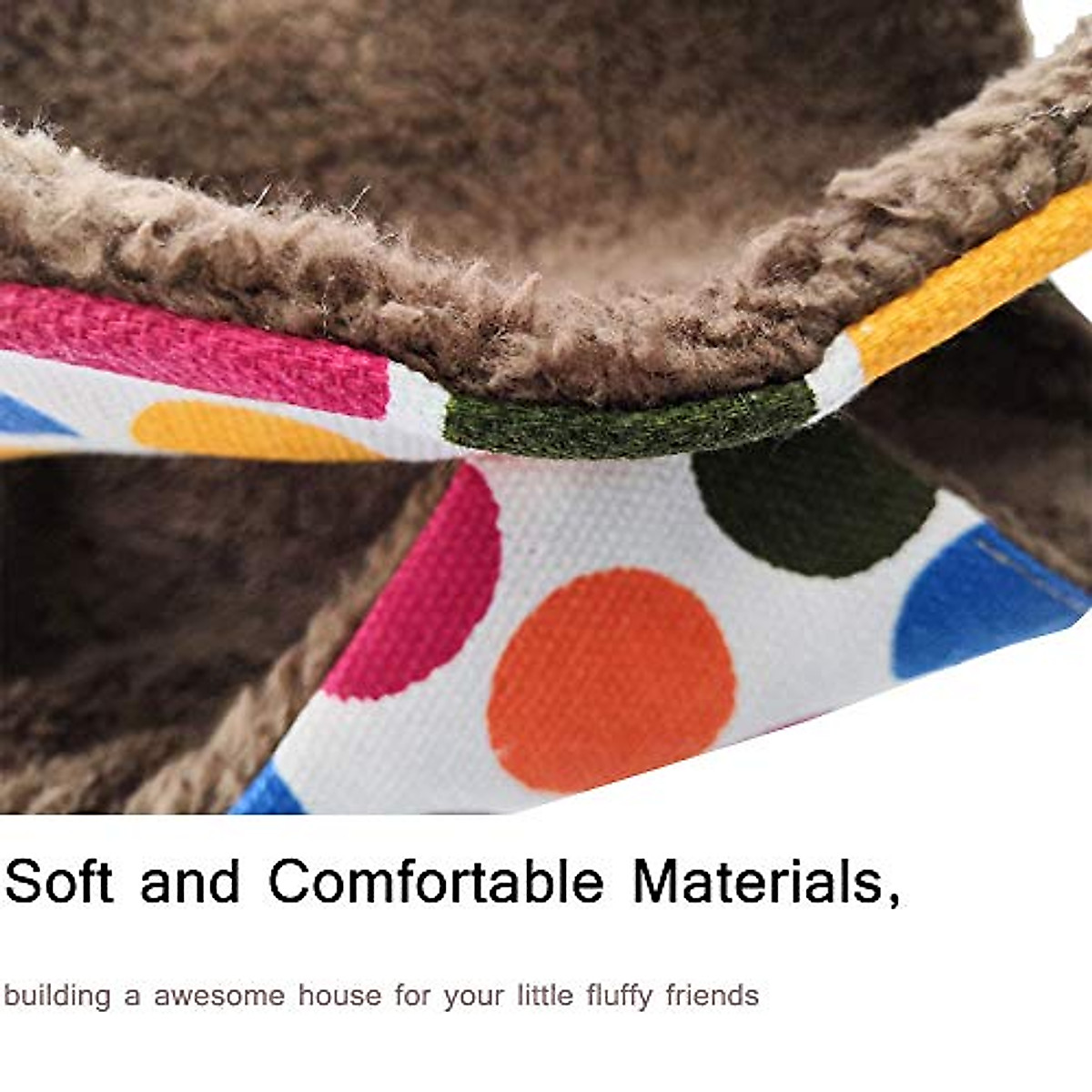 Oncpcare Pet Cage Hammock, Bunkbed Sugar Glider Hammock, Guinea Pig Cage Accessories Bedding Cozy Small Animals Bed for Chinchilla Parrot Sugar Glider Ferrets Squirrel Hamster Rat Playing Sleeping