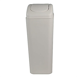 Obstnny 14L Slim Plastic Trash Can for Narrow Spaces at Home or Office, Kitchen, R