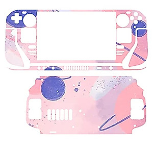 VEUENNS Full Set Games Decal Skin for Steam Deck console handheld gaming pc,Specially designed vinyl applique skin to Full steam deck coverage,provides protection and improves the feel of the trackpad