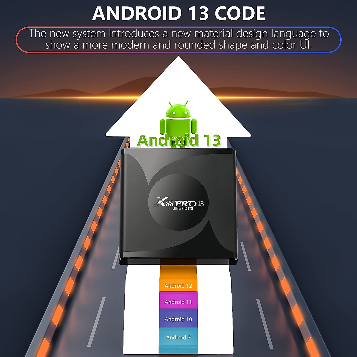 Android 13.0 TV Box, X88 PRO 13 Android Box 2GB RAM +16GB ROM Quad Core 64bit,Supporting BT5.0 2.4G /5G Dual-Band WIFI6 Enternet 8K Android TV Box 2023