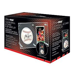 Ultra Pro Collectors Clear Ball & Card Flip Display
