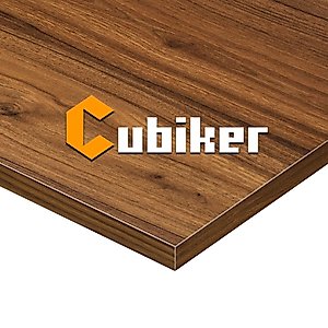 CubiCubi L Shaped Desk, Computer Corner Gaming Desk with Large Monitor Stand, 51.2" Home Office Writing Table, Workstation with Storage Drawer, Space-Saving, Walnut
