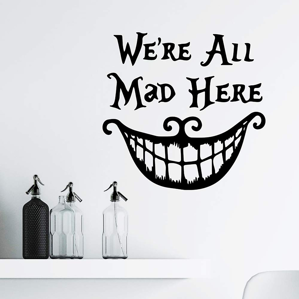 Rotumaty Halloween ‘Smiling Face’ Thriller Wall Decals Cool Wall Sticker for Bedroom Living Room Home Decoration Party Wall Art Decor