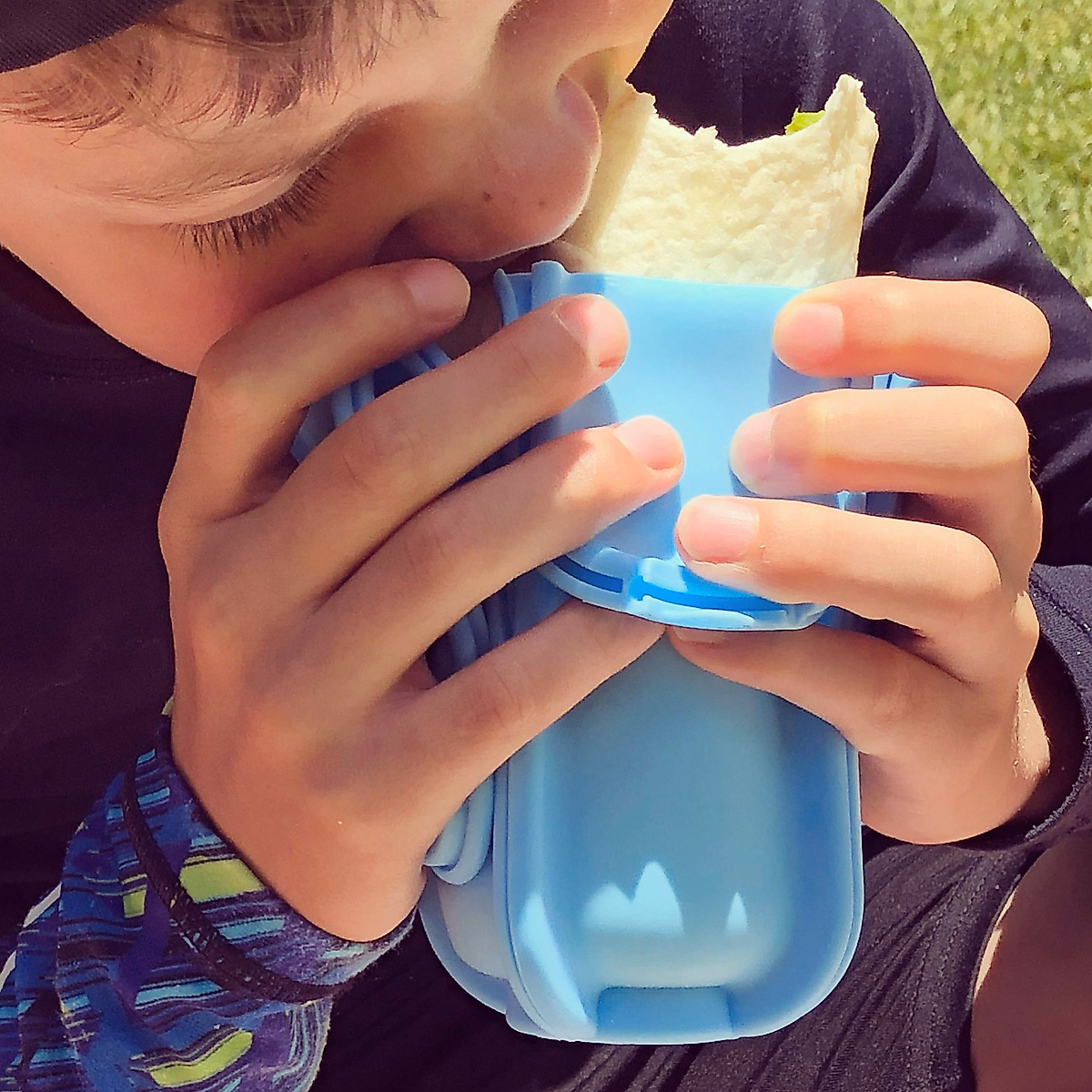 Pink Wrap'd Reusable Silicone Lunch Burrito Flatbread Wrap Holder Container Alternative to Beeswax Wraps Cling Wrap