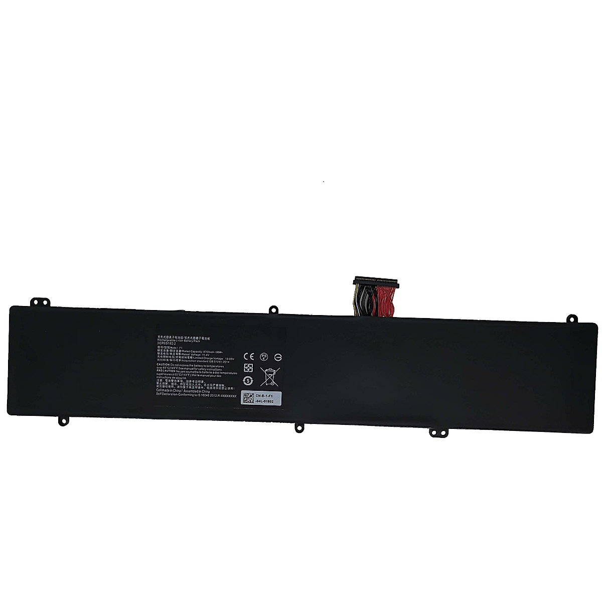 Fully. 11.4V 99Wh F1 Replacement Laptop Battery Compatible with Battery Razer Blade F1 Razer Blade Pro 17.3" 4K i7-7820HK RZ09-0166 RZ09-01663E52 RZ09-01662E53-R3U1