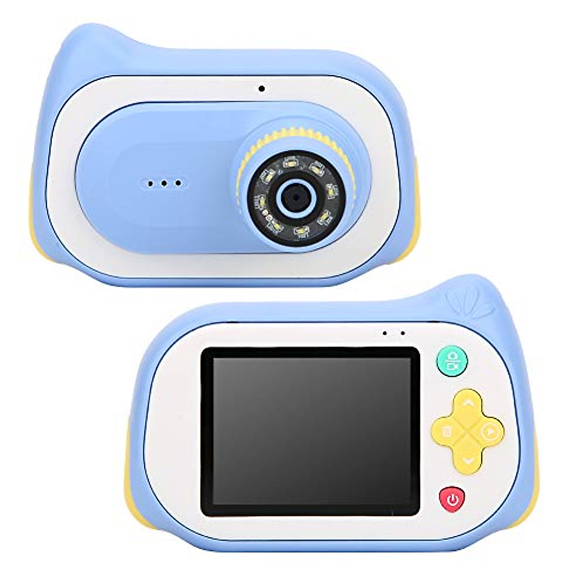 Plastic Blue 2 in 1 Electron Microscope 2 Inch Eye Protection Screen High Definition Mini Children Digital Camera Toys