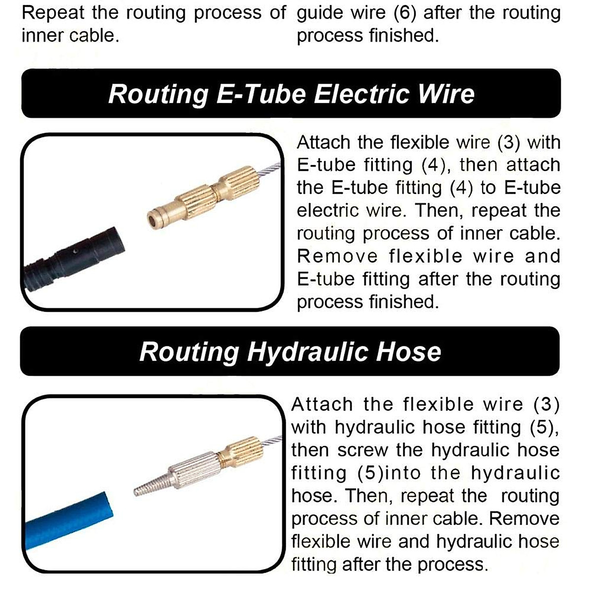 Internal Cable Routing Tool Shift Cable Wire Kit with Magnet, Removable , Wires, Fittings for MTB Road Bike Product Name