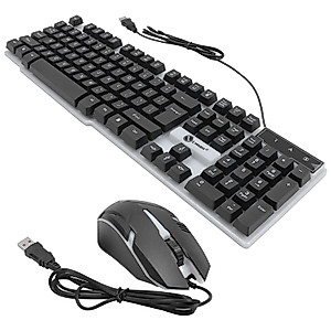 2 Sets Wired Keyboard and Mouse Gaming Keyboard Mouse Ergonomic Keyboard Mouse Computer Keyboard Backlit Keyboard Computer Accessories Keyboard Mouse for Gamer Ergonomic Mouse