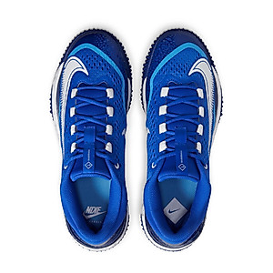 Nike Alpha Huarache Elite 4 Turf DJ6523-414 Hyper Royal-White Baseball Shoes 7.5 US