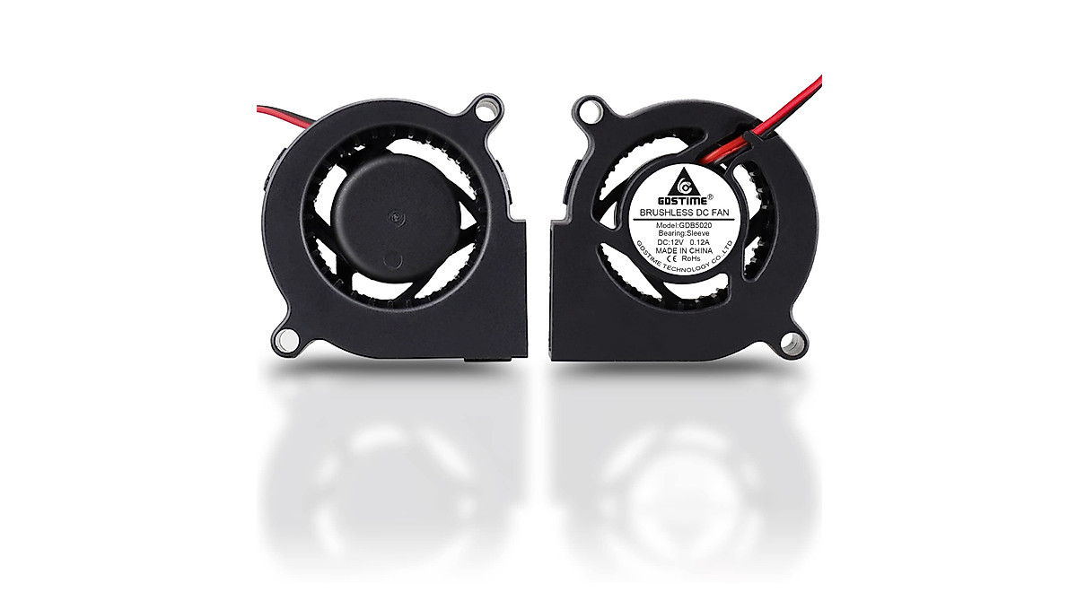 GDSTIME 50mm Turbo Cooling Fan, 12v Blower Fan, 50mm x 20mm DC ...