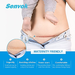 Large Butterfly Bandaids, Steri Strips Wound Closure, Emergency Wound Closure Device Surgical Laceration Repair without Stitches for Extra Large Wound Care, Ahead Be Prepared (PU)