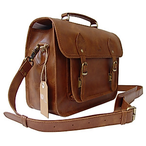 Leftover Studio DSLR Mirrorless SLR Camera Bag Case 15 inch in Rustic Crunch Cow Leather