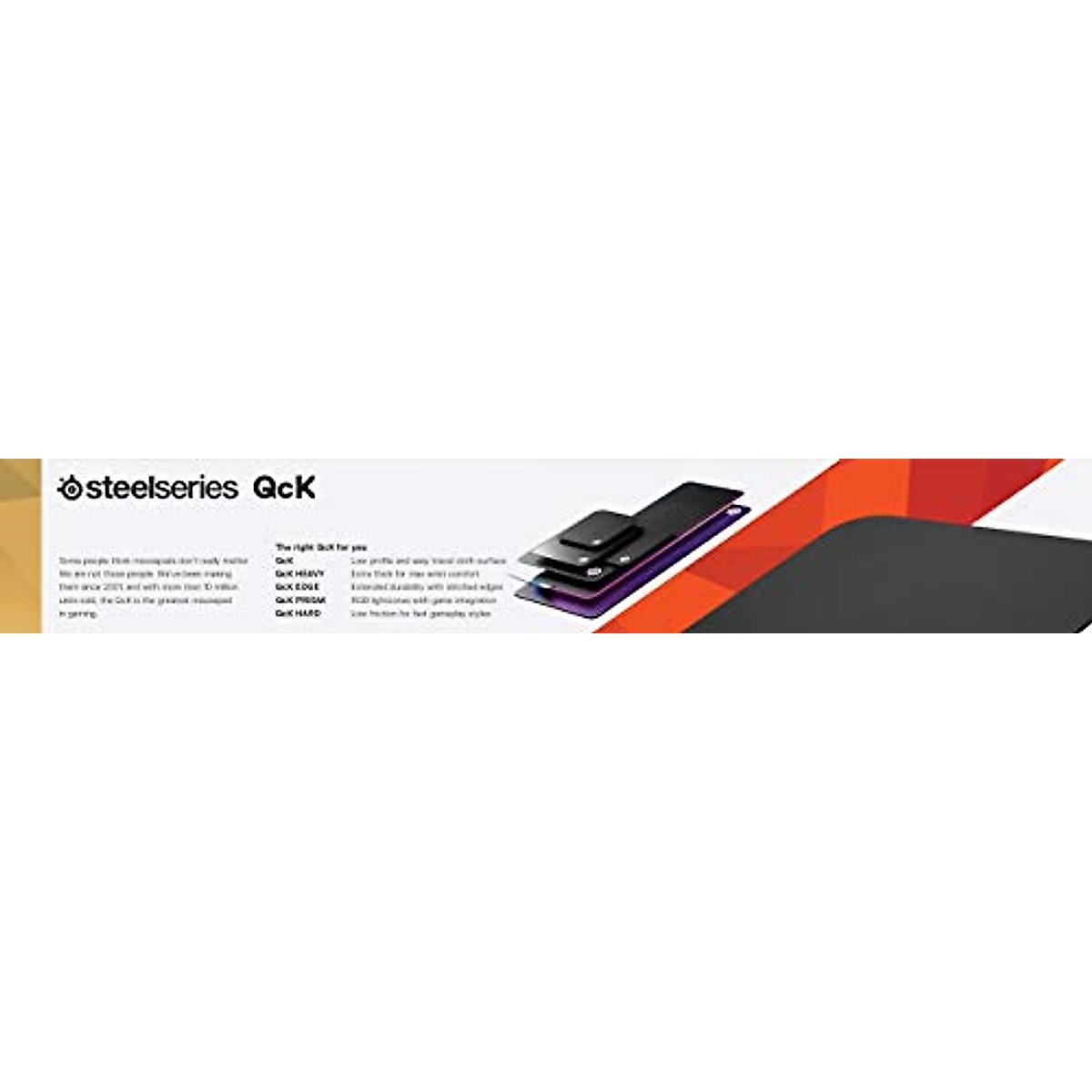 SteelSeries QcK Gaming Surface - Small Cloth - Mouse Pad of All Time - Optimized For Gaming Sensors