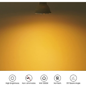 Lustaled 12V MR11 GU4.0 LED Light Bulb 3W G4/GU4/GZ4 Bi-Pin Base LED Spot Light Low Voltage MR11 Landscape Bulbs 25W Halogen Equivalent Warm White 3000K for Accent Recessed Lamp (4-Pack)