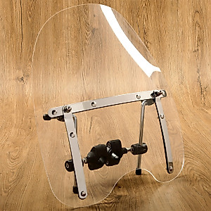 Clear 1816 Motorcycle Windshield Windscreen Compatible with Harley Davidson Sportster Dyna Glide Softail Honda Kawasaki Suzuki Yamaha Cruiser