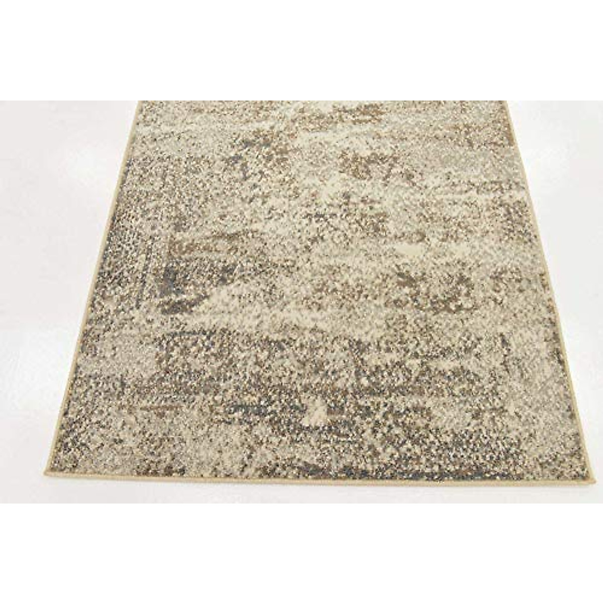 Unique Loom Tuareg Collection Distressed Abstract Traditional Vintage Area Rug, 4 ft x 6 ft, Beige/Brown
