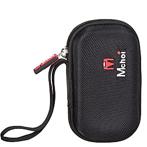 Mchoi Hard Carrying Case for Carson MicroFlip 100x-250x LED and UV Lighted Pocket Microscope, Shockproof, Waterproof, Lightweight, Dustproof, Black, Grey