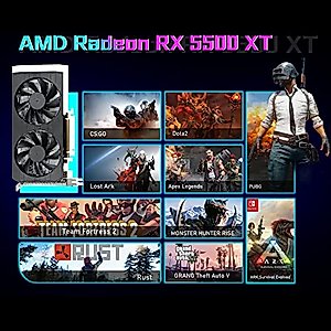 Dell RGB Gaming Desktop PC, Intel I5 3.2Ghz, Radeon RX 5500 XT 8G GDDR6, 32G, 1TB SSD, WiFi, BT 5.0, RGB Keyboard & Mouse, W10P64 (Renewed)