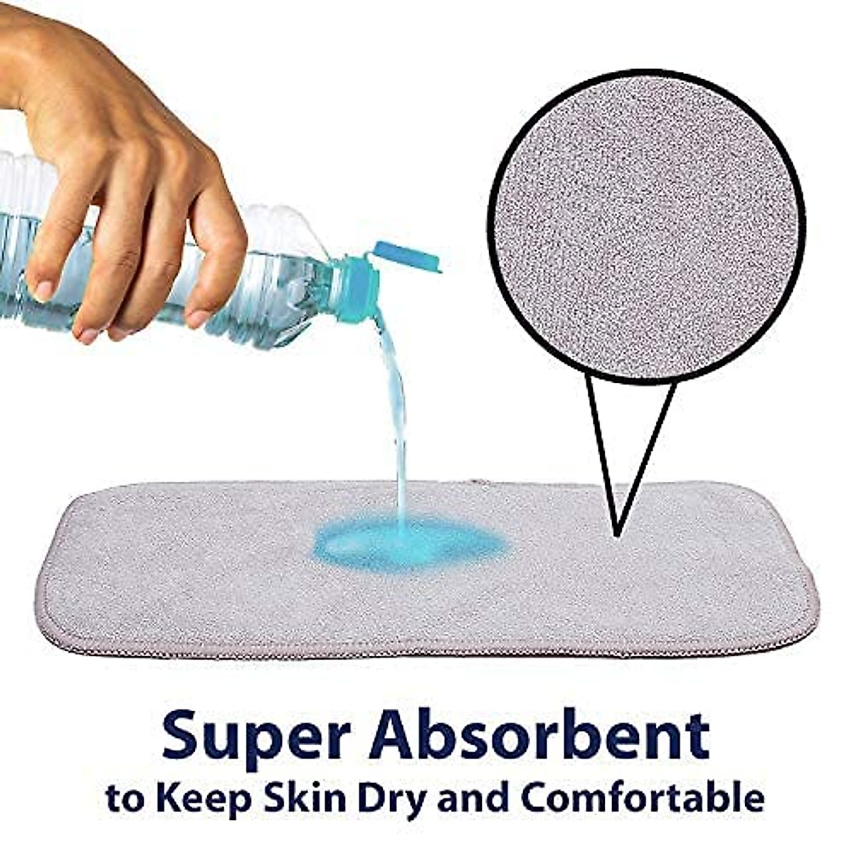 Simple Being Reusable Cloth Baby Diaper Inserts, 5 Layer Microfiber, Washable Liners for Pocket Diapers, (10-Pack)