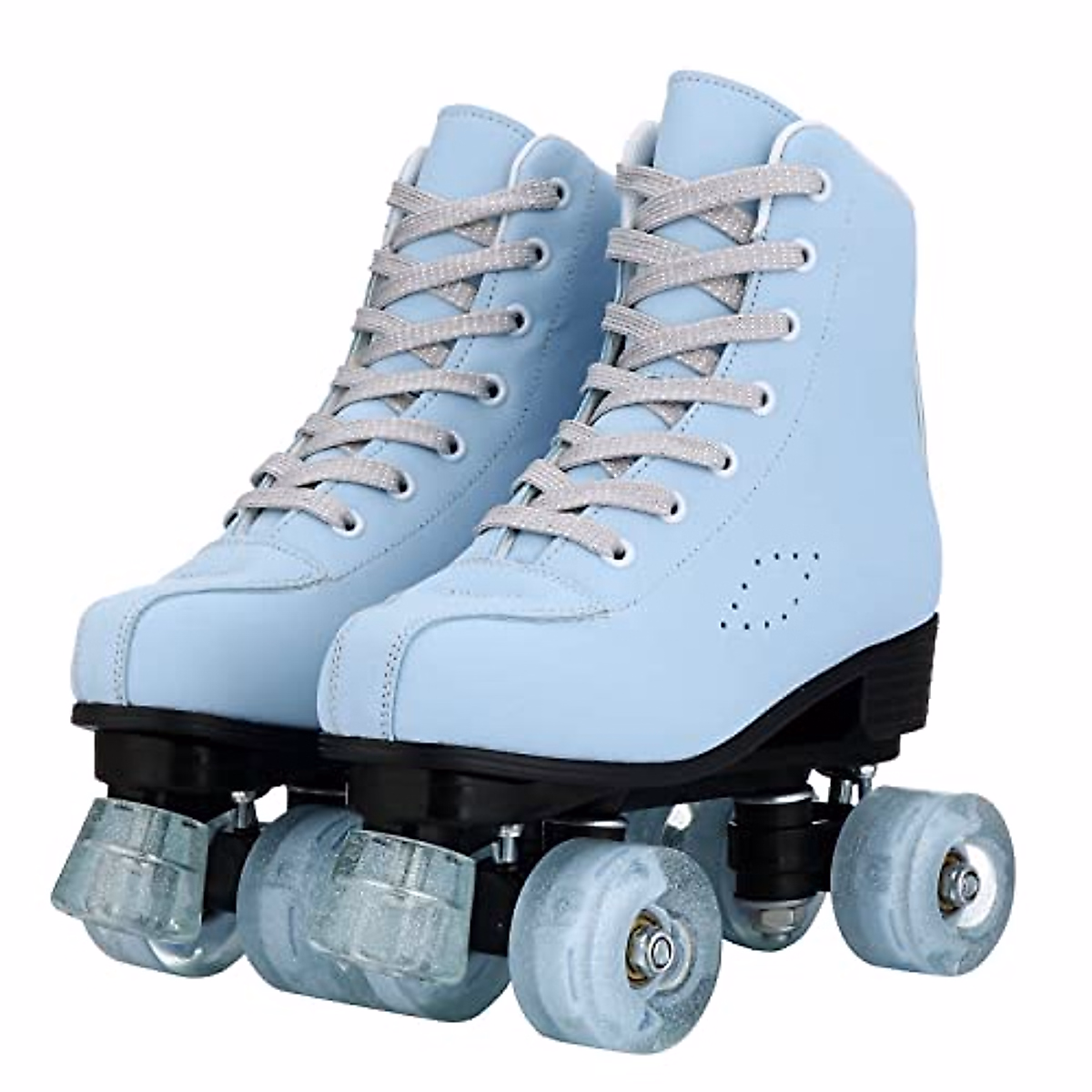 YYW Roller Skates For Women and Men Artificial Cowhide with Thick Cotton Protection Upper Outdoor Roller Skates for Girls Boys (39=US Women:9=US Men:7.5=Heel to Toe:25.5 cm)