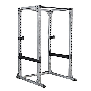 Body-Solid (GPR378 Power Rack - Heavy-Duty Steel Squat Cage with Adjustable Safety Bars and Chin-Up Bar for Home and Light Commercial Gym