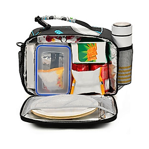 KOCOART Joystick Game Console Lunch Bag for Women Men Controller Insulated Cooler Tote Bag with Adjustable Shoulder Strap Large Capacity Reusable Leakproof Picnic Lunch Box Outdoor for Adult Office