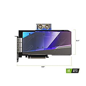 GIGABYTE AORUS GeForce RTX 3080 Xtreme WATERFORCE WB 12G Graphics Card & Water Block Cooling System, 12GB 384-bit GDDR6X, GV-N3080AORUSX WB-12GD Video Card