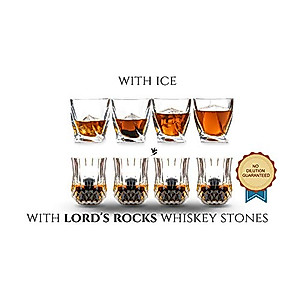 Whiskey Stones – 9 Whiskey Rocks Whiskey Gifts for Men for Scotch, Whiskey, Bourbon, Tequila, Vodka, Rum, Wine