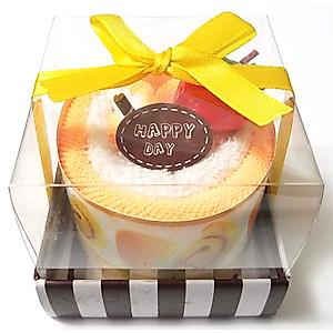 Pack of 8 Heart Shape Cake Folded Towel Towel Personalized Wedding Gift Thank You Guest Favor Bridal Shower Baby Showers Birthday Party Flavor Goodie Bags