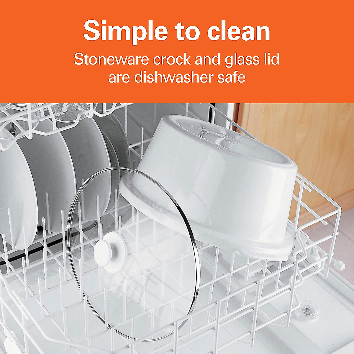 Hamilton Beach 4-Quart Slow Cooker with Dishwasher-Safe Stoneware Crock & Lid, Stainless Steel (33140V)