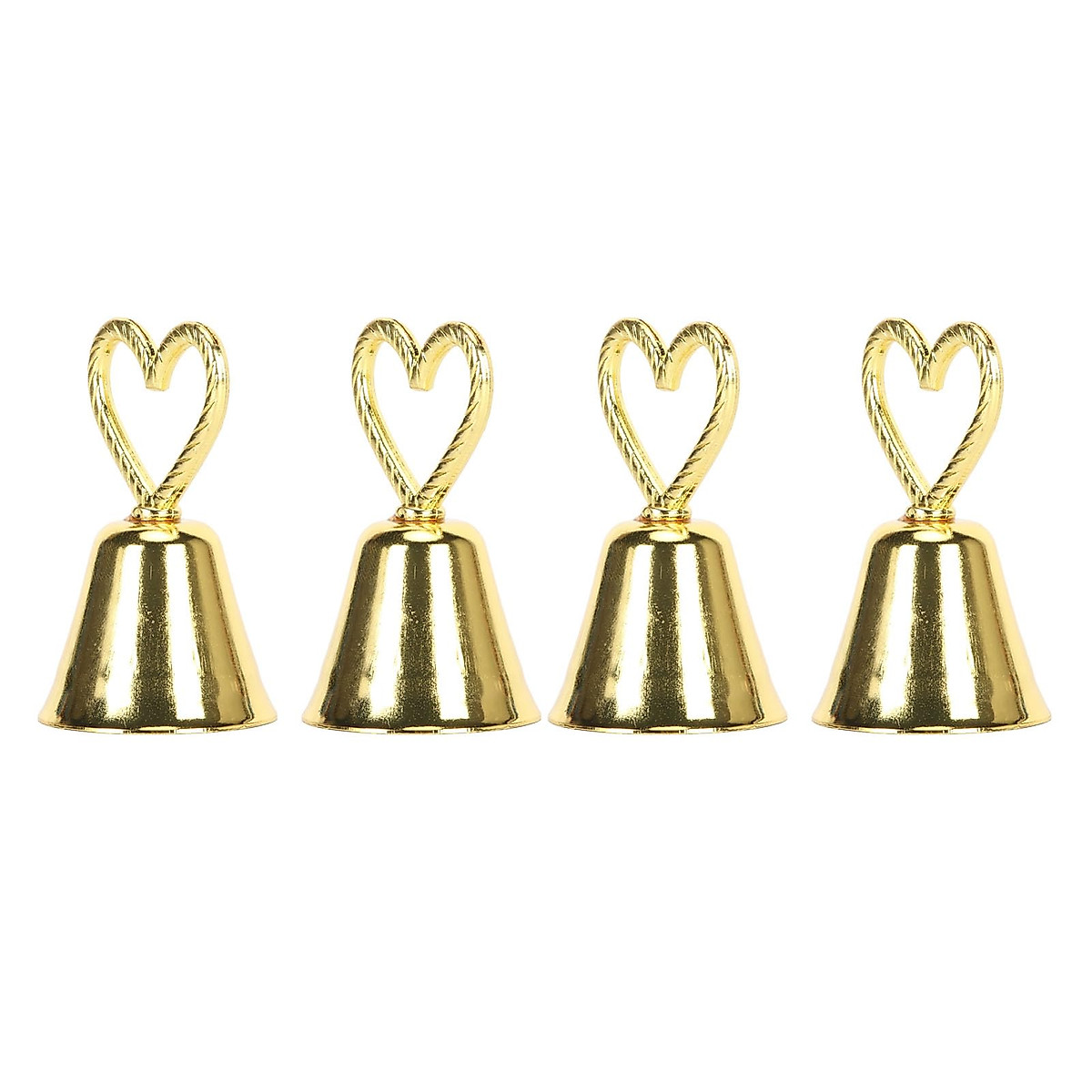 10Pcs European Style Bell Shaped Table Number Holders, Bell Place Card Holders, Table Number Holders, European Style Innovative Bell Shaped Place Card Holders for Event Wedding Restaurants(Gold)