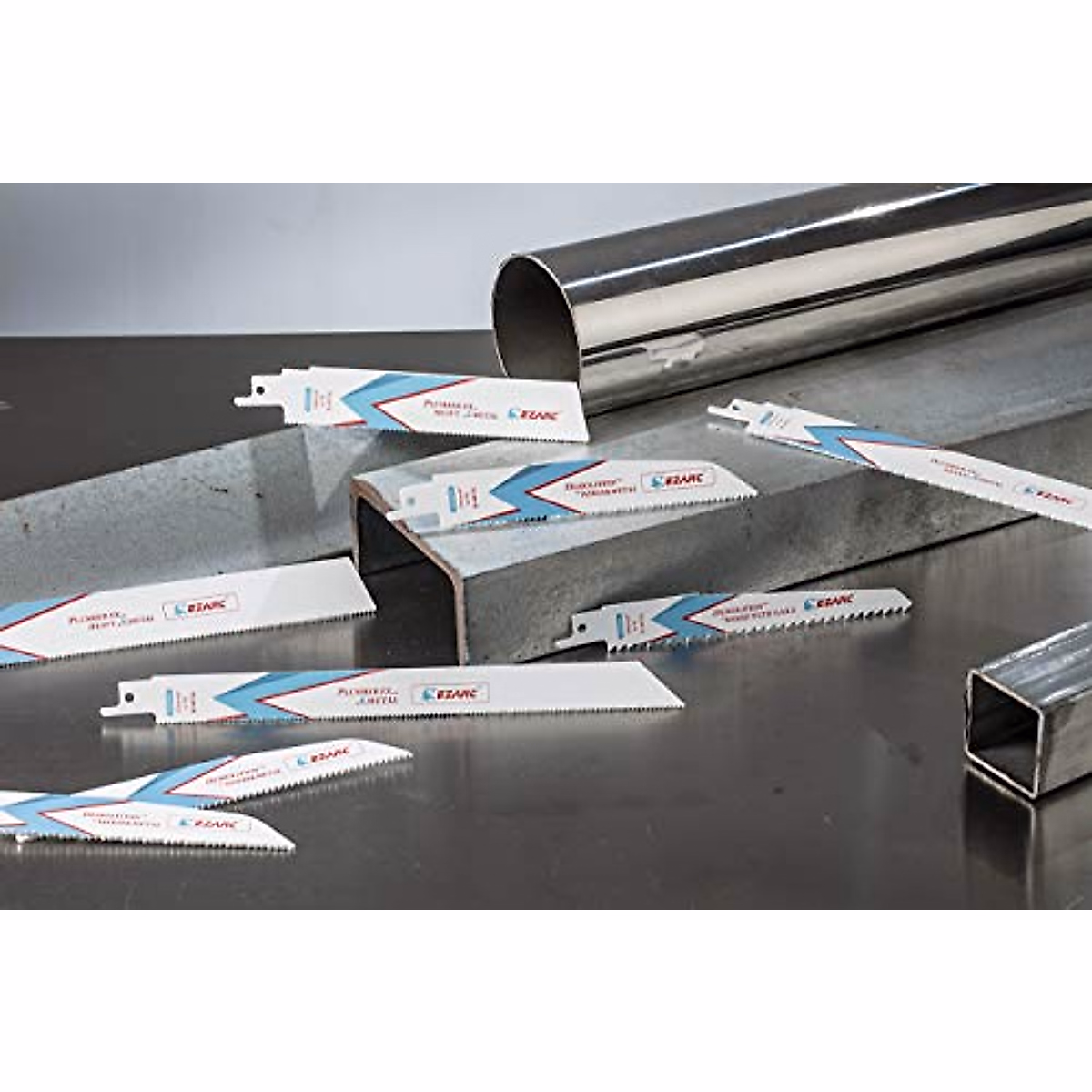 EZARC Reciprocating Saw Blade Bi-Metal Cobalt Sabre Saw Blades for Metal Cutting 9-Inch 14TPI R922PM (5-Pack)