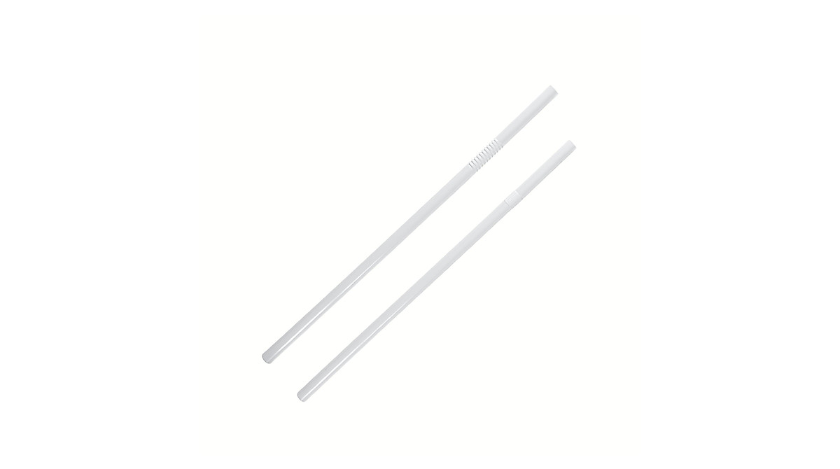 Individually Wrapped Plastic Drinking Straws 7.75" Pack of 400