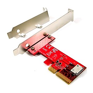 Ableconn PEX-OL153 PCIe OCuLink SFF-8612 Adapter Card - PCI Express 4.0 4-Lane Card - Oculink to PCIe