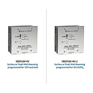 Blue Sky Energy Solar Boost SB2512iX-HV, 25A MPPT Solar Charge Controller for 12V Lead Acid Batteries. Auxiliary Output for Dual Battery Charge or 25A LVD Load Output
