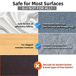 WDTKPTXL Cat Training Tape 3 Inches X 30 Yards Cat Scratch Deterrent Clear Double Sided Anti Cat Scratch Furniture Protector Couch Protector for Cats