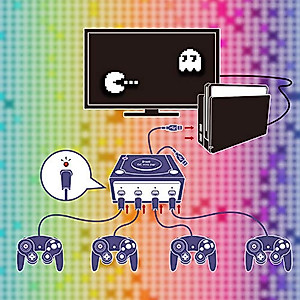 Brook Gamecube to Switch Controller Adapter - Console Gaming Adapter, Turbo Function, Super Bomberman R Accessory, Gamecube Accessory