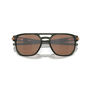 Oakley Men's OO9436 Latch Beta Square Sunglasses, Olive Ink/Prizm Tungsten, 54 mm