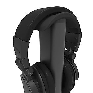 Kanto H2 Premium Universal Headphone Stand with Curved Silicone Padding for On and Over Ear Headphones | Black