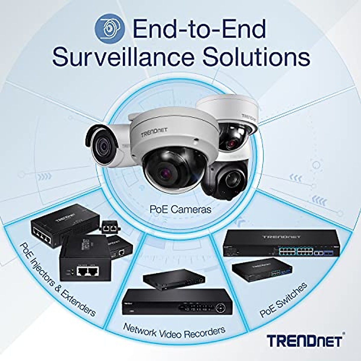 TRENDnet 5 DBI Wireless AC1300 Outdoor PoE+ Omni-Directional Access Point, TEW-841APBO, 4 X 5 DBI Omni Directional Antennas, Point-to-Point & Point-to-Multi-Point WiFi Bridging, IEEE 802.3AT PoE+